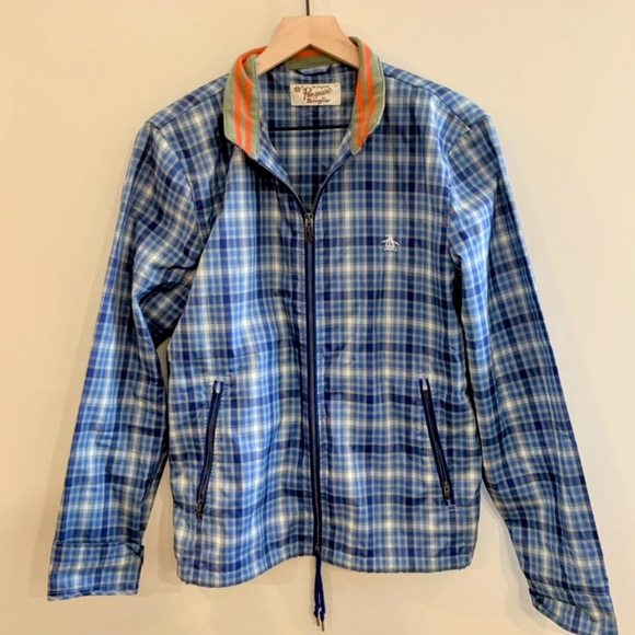Original Penguin | Jackets & Coats | Euc Vintage Blue Plaid Original ...